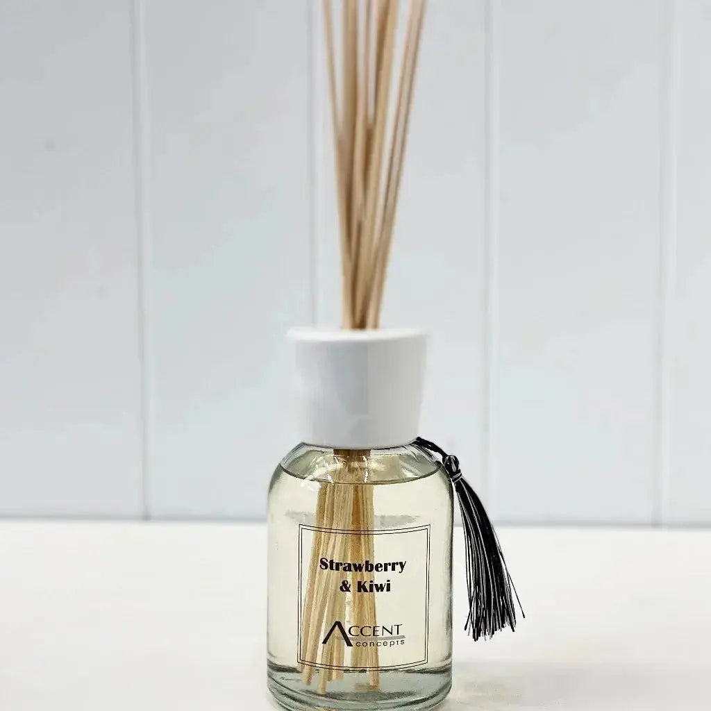 Accent Concepts Fragrant Reed Room Diffuser 300ml Strawberry And Kiwi