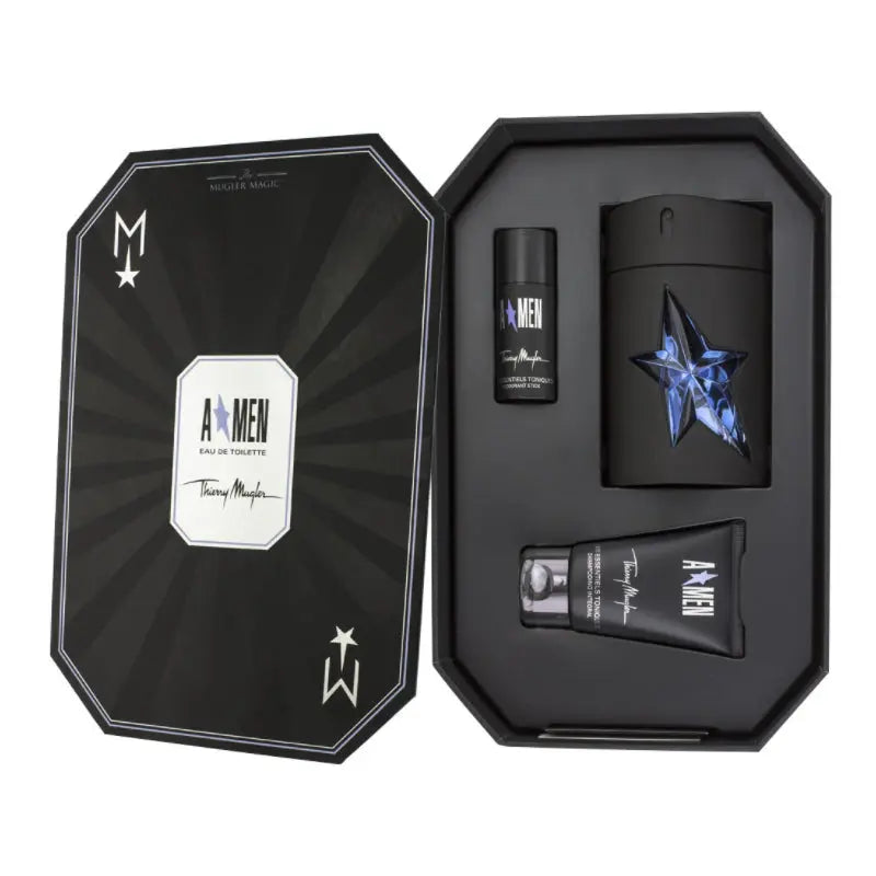 Thierry Mugler A*Men EDT 100ml Gift Set with Shampoo & Deodorant ...
